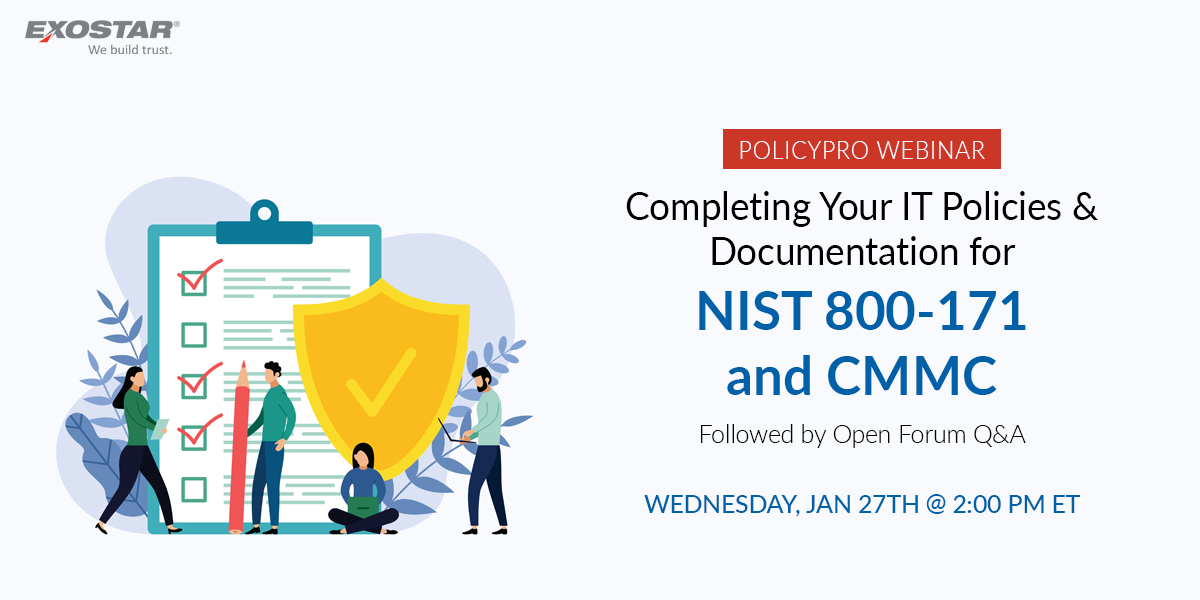 PolicyPro Webinar: Completing Your IT Policies & Documentation for NIST ...